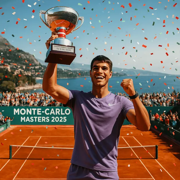 Monte Carlo Masters Final 2025 Alcaraz Won The Trophy